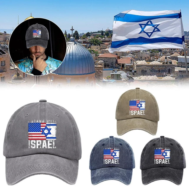 IS RAEL USA Flag Hat Support Israel IDF Army Flag Is Flag rael Hat D6D4 ...