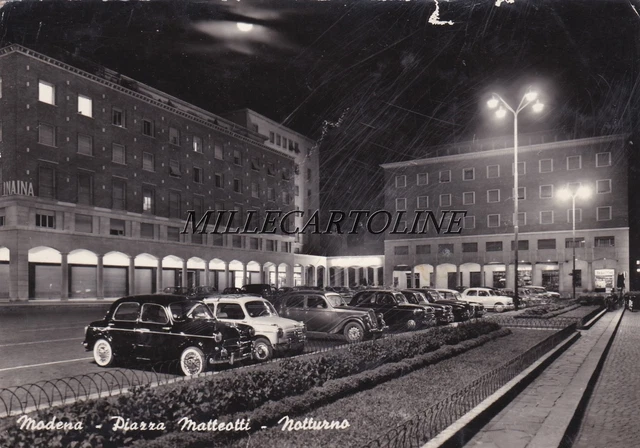 MODENA: PIAZZA Matteotti - notturno 1960 EUR 7,00 - PicClick IT