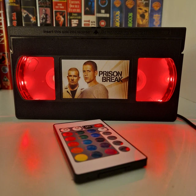 PRISON BREAK USB LED VHS Video Tape Lamp Birthday Christmas Gift Retro ...