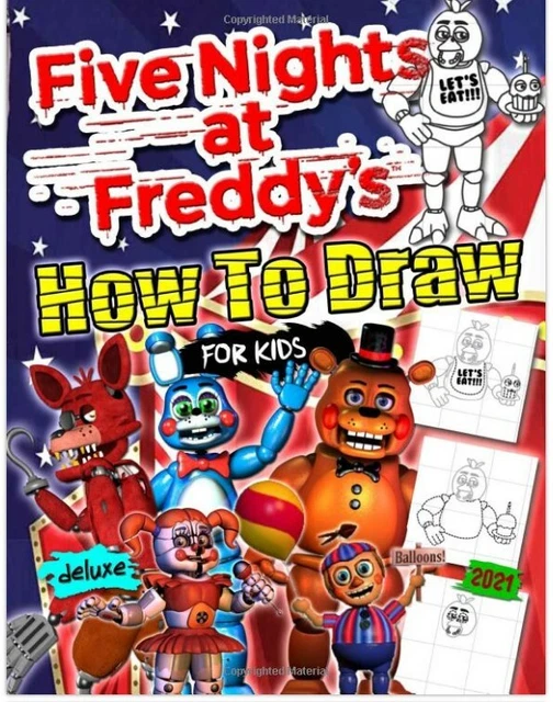 HOW TO DRAW Five Nights At Freddy's Kids Drawing Activity Gift Boys ...
