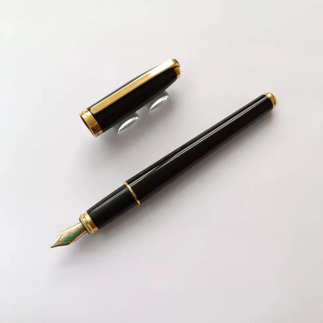 ST DUPONT OLYMPIO Black Lacquer & Gold Plated, Fountain pen £308.73 ...
