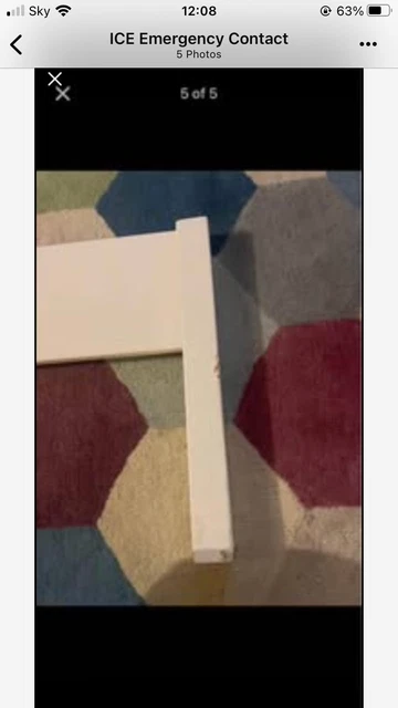 JOHN LEWIS SINGLE bed frame. Excellent condition, apart from small mark ...