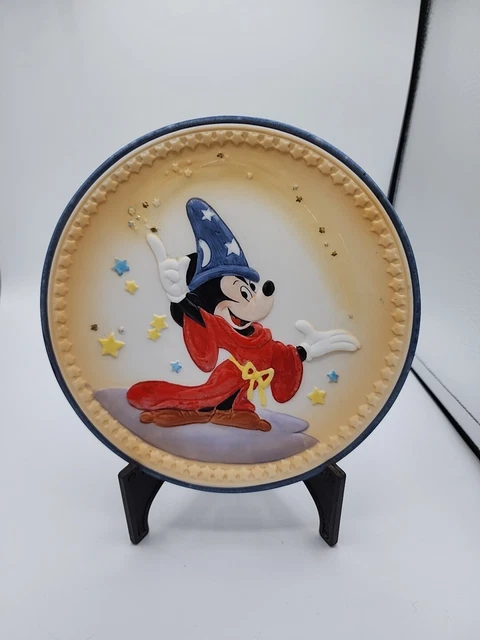 PLAQUE SCHMID DISNEY Fantasia Mickey Mouse Sorcerer's Apprenti édition ...