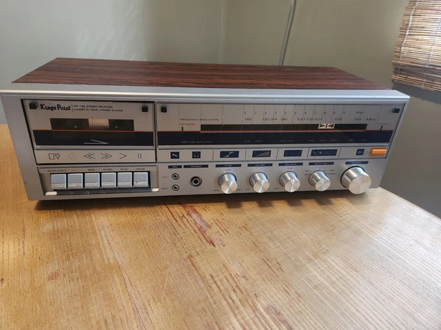 RARE KINGSPOINT AM/FM Receiver Stereo Cassette Player Model 7970 manual ...