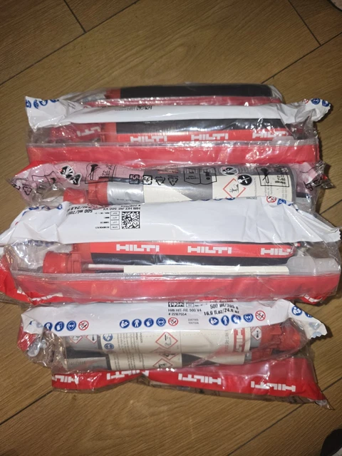 HILTI INJECTABLE MORTAR HIT-RE 500 V4/500 (500ml) x20 £515.68 - PicClick UK