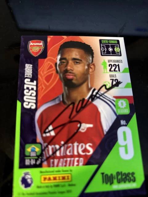 MATCH ATTAX 2025 Gabriel Jesus Arsenal Signed. £1.75 - PicClick UK