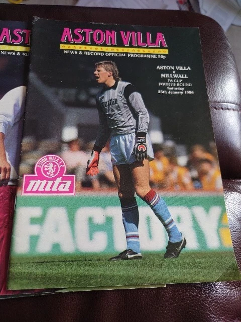 ASTON VILLA PROGRAMMES 1985-86 Season £3.00 - PicClick UK
