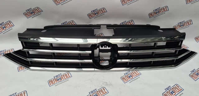 ORIGINAL VW PASSAT B8 3G R-Line Facelift Grill Chrom Kühlergrill ...