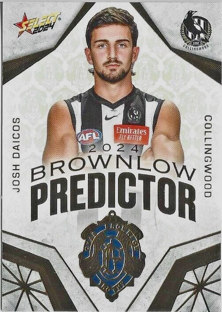 2024 SELECT COLLINGWOOD Josh Daicos Brownlow Predictor &A Tc Best ...
