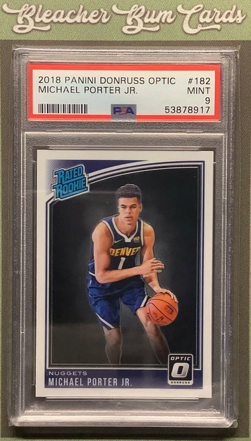 2018-19 DONRUSS OPTIC Michael Porter Jr recrue classée RC #182 PSA 9 COMME NEUF EUR 22,76 ...