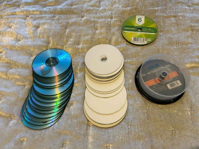 SELECTION OF 60 CD- R Discs : 5 x ASDA/17 x RITEK/32 x TDK/6 x SIGNALEX ...