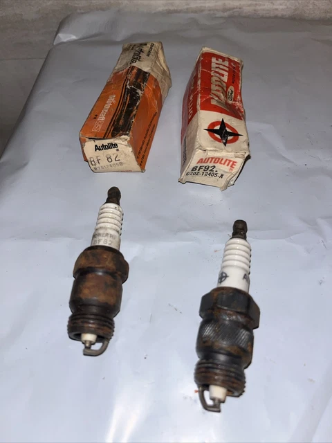 FORD AUTOLITE BF-92 & BF-82 Spark Plugs ‘STAR LOGO’ NOS $12.22 ...