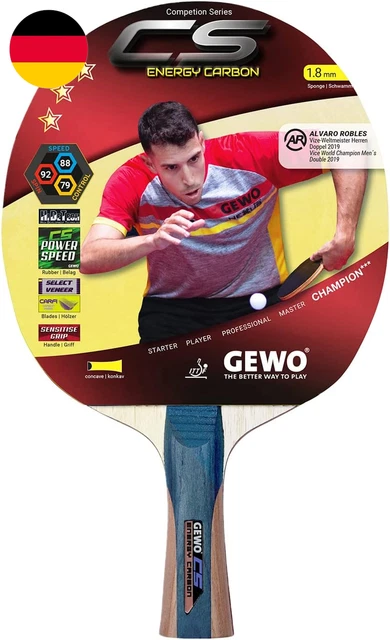 GEWO CS ENERGY Carbon - Tischtennis-Schläger - Profi-Tischtennisschläger, ITTF G EUR 69,38 ...
