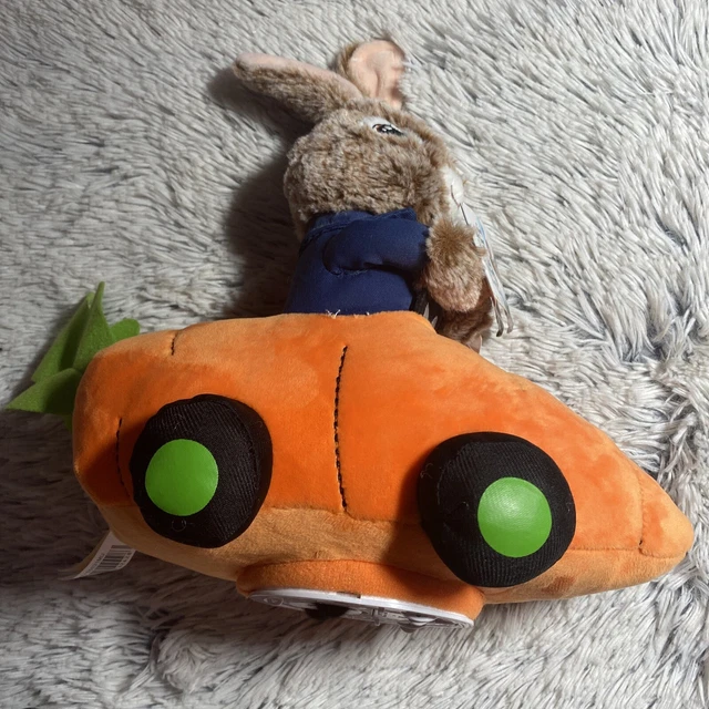 PETER RABBIT MOVIE Plush Driving Carrot Car Dan Dee Musical Animated ...