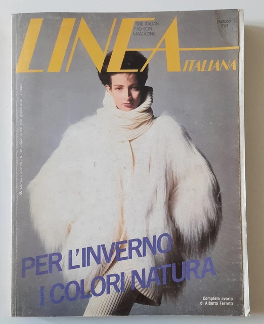 LINEA ITALIANA RIVISTA Moda Settembre 1984 Pe L'inverno I Colori Natura ...