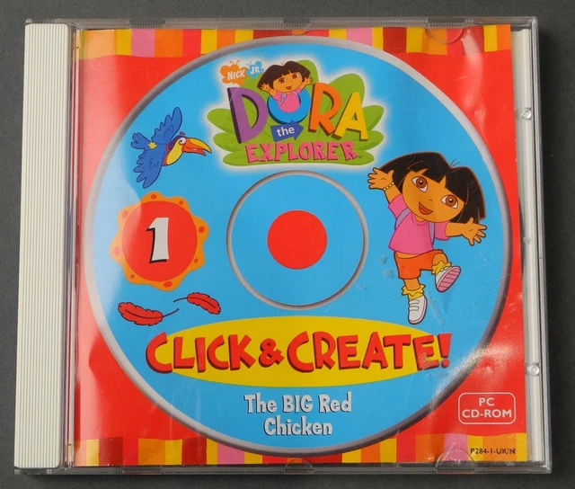 DORA THE EXPLORER 1 Click & Create PC CD Rom Windows 98 The Big Red ...