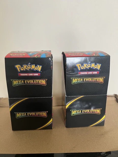 POKÉMON TCG MEGA Evolution Half Booster Box x2 (36 packs) Unsealed ...