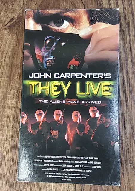 JOHN CARPENTER'S THEY live 1999 VHS 1988 Sci fi Horror Film £63.48 ...