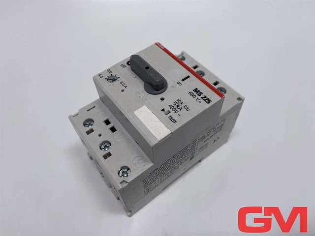 INTERRUTTORE DI PROTEZIONE Motore ABB MS 225-6,3 4-6,3A 1SAM151000R1009 ...