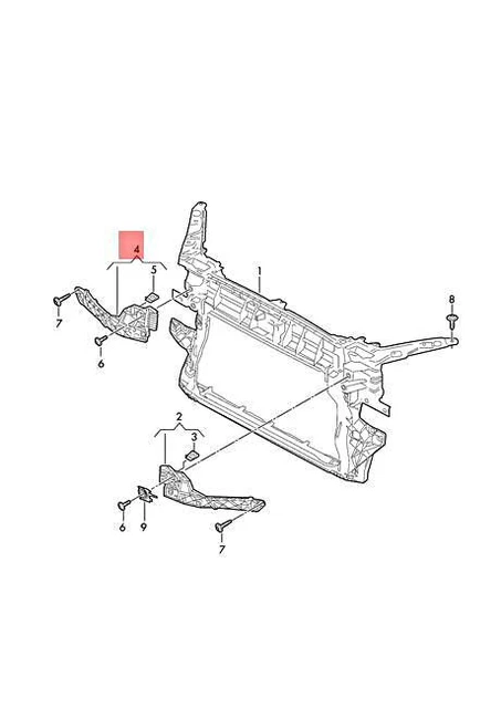 GENUINE AUDI Q2 GAB Mounting For Main Beam Headl. 81A805608C £38.80 ...