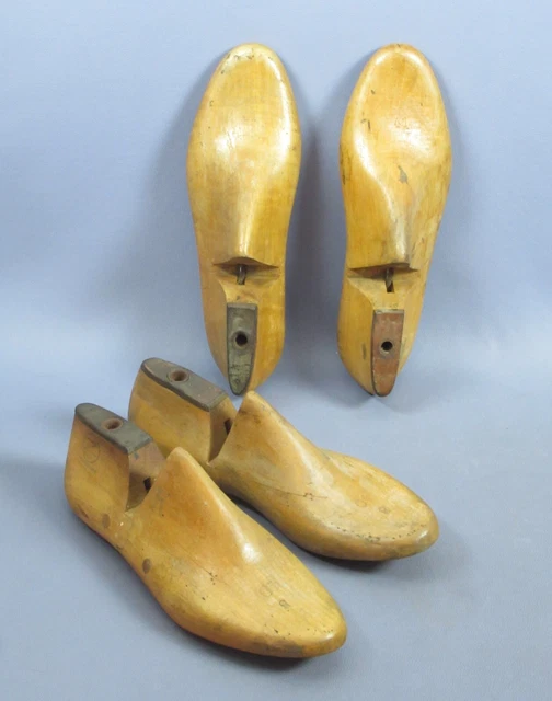 FORMES BOIS EMBAUCHOIR Artisanat pour Chaussures De Exposition Vintage ...