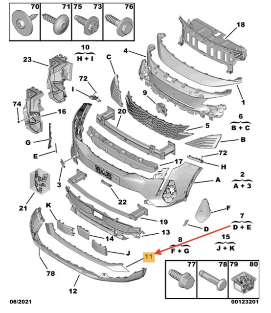 PEUGEOT 3008 FRONT Bumper Trim 983682721T NEW GENUINE £144.37 - PicClick UK