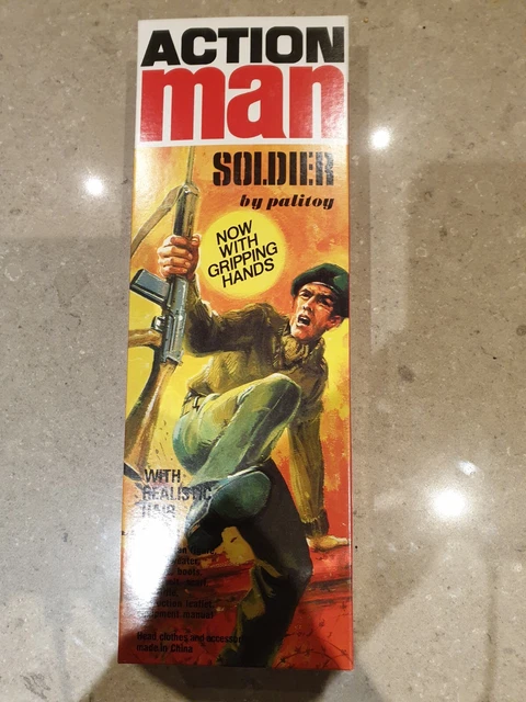 ACTION MAN 40TH Anniversary flocked hair soldier gripping hands boxed ...