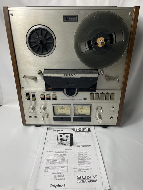VINTAGE SONY TC-558 Stereo Reel To Reel Tape Recorder Auto Reverse Made ...