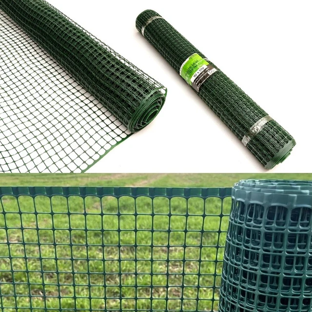 HEAVY DUTY MESH Barrier Fencing Plastic Safety Garden Plant Netting ...