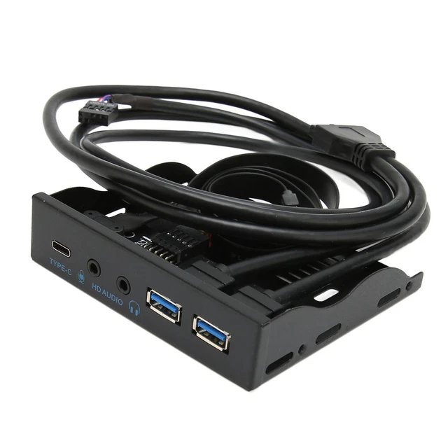FRONT PANEL USB 3.2 Hub 10Gbps Plug And Play Iron Shell Floppy Disk ...