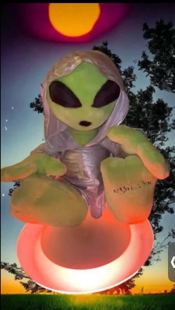 Y2K SPACE ALIEN Roswell Life Size Toy Plush 2ft Tall Thick And Soft ET ...