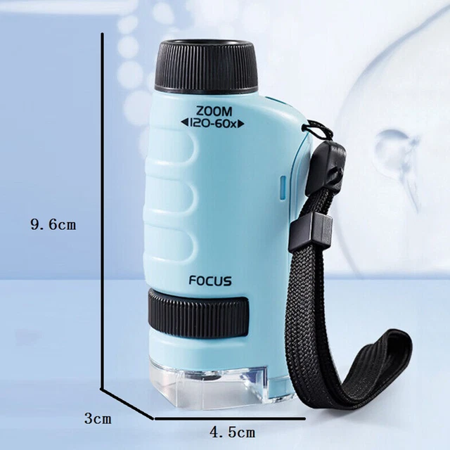 MICROSCOPE POCHE 60~120X microscope portable pour enfants adultes ...