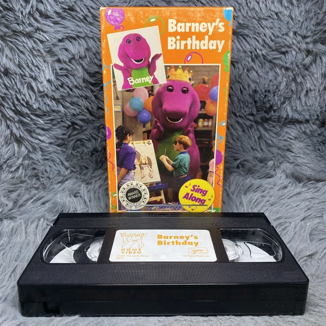 BARNEY - BARNEYS Birthday VHS Tape 1992 The Lyons Group Tape Classic ...