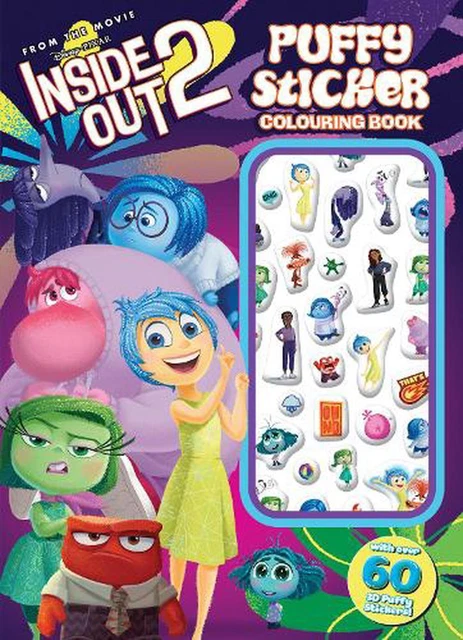 INSIDE OUT 2: Puffy Sticker Colouring Book (Disney Pixar) Paperback ...