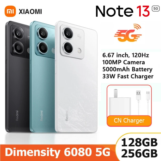 SMARTPHONE XIAOMI REDMI Note 13 5G Android 13 dimensions 6080 Octa Core ...