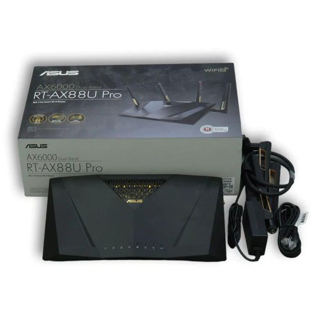 ASUS RT-AX88U PRO AX6000 Dual Band Wi-Fi 6 Router Dual 2.5G Port With ...