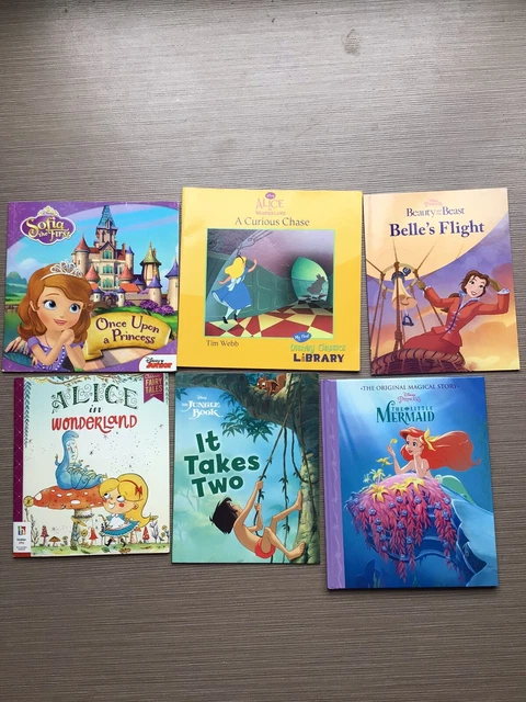 DISNEY CHILDREN’S 6 Book Bundle Little Mermaid, Jungle Book, Beauty ...