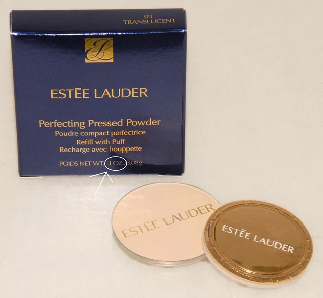 ESTEE LAUDER - Perfecting Translucent Pressed POWDER REFILL w/ PUFF .1 ...