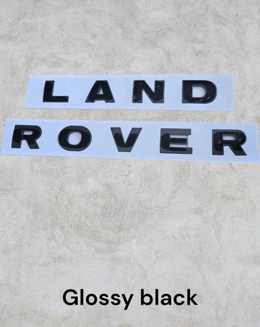 LAND ROVER FREELANDER discovery GLOSSY BLACK Badge lettering letter ...