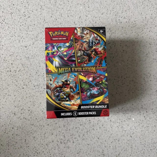 POKÉMON TCG: MEGA Evolution Booster Bundle (6 Packs) BRAND NEW SEALED £ ...