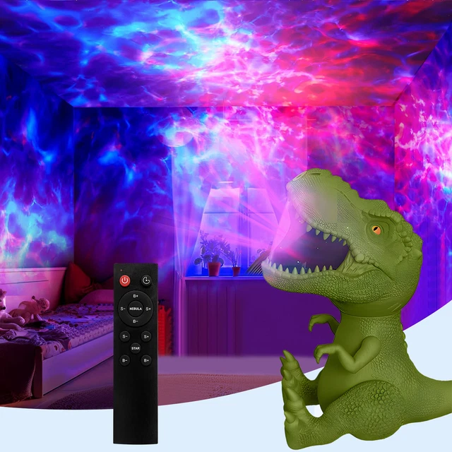 DINOSAUR GALAXY NEBULA Star Projector Light 360° Adjustable Starry ...