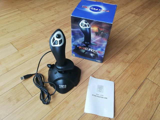 RARE BOXED LOGIC3 Star Fighter Usb Analogue Flight Pc Joystick ...