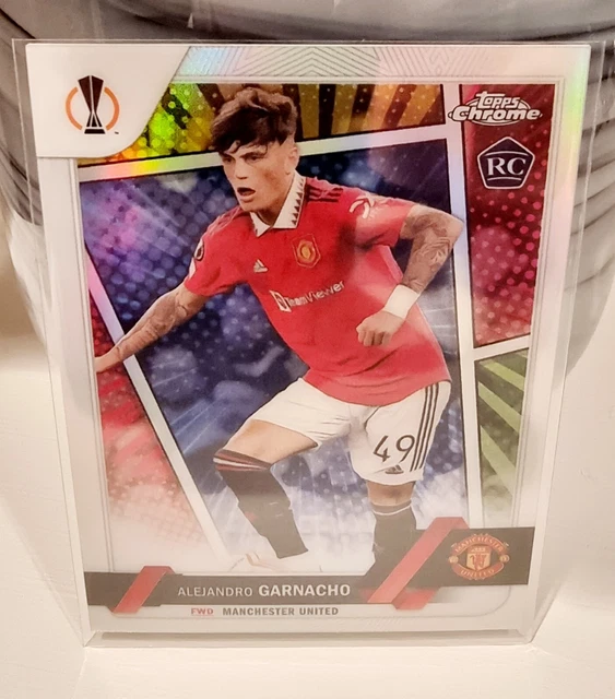 ALEJANDRO GARNACHO 2022-23 Topps Chrome UEFA Hero Variation SP RC ...