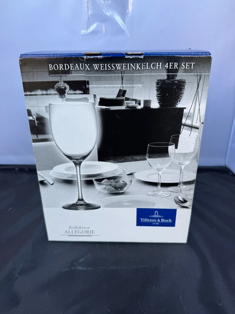 VILLEROY & BOCH Allegorie Weissweinkelch Weisswein Glas 4er Set OVP EUR 65,00 - PicClick DE