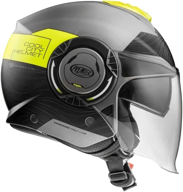 CASQUE JET PREMIER Cool Evo Dsy 17 Bm Moto Double Visière Taille XL EUR ...
