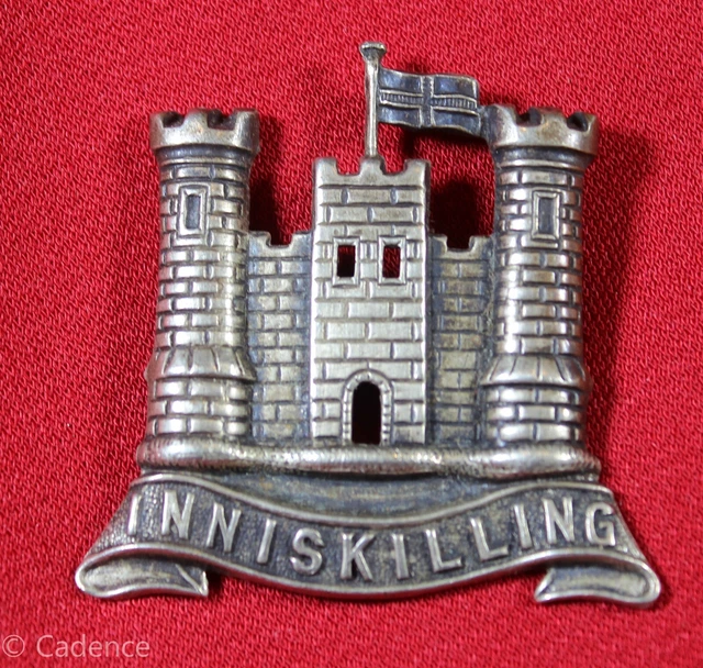 WW1 ERA BRITISH Royal Irish Inniskilling Regiment Hat Cap Badge Pin ...