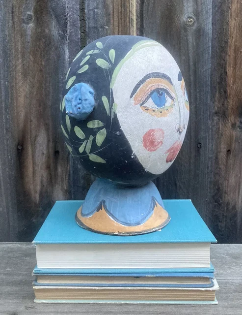 VINTAGE ORIGINAL MANDY Toniolo Sculpture Woman’s Head /Face Statue OOAK ...