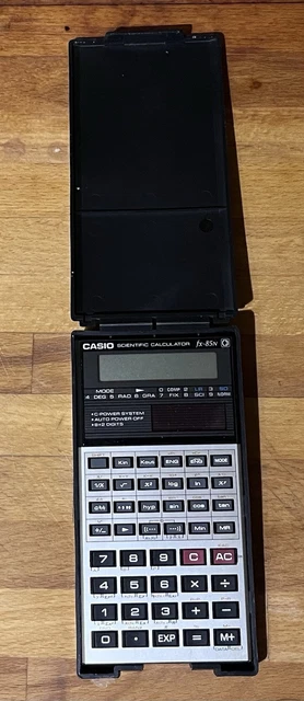 VINTAGE CASIO FX-85 Scientific Calculator with Original Case Working ...