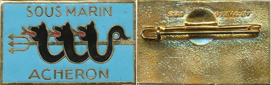ACHERON, 1ST CLASS Submarine, Enamel Removal, A.B.Paris R 85, (B79) £25 ...