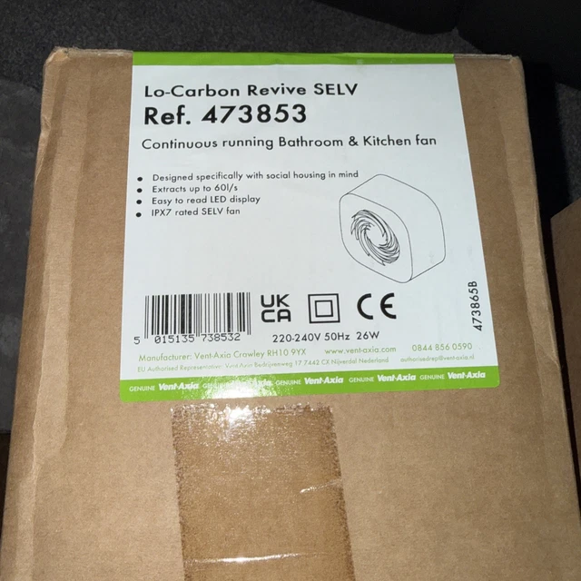 VENT-AXIA 473853A LO-CARBON revive continuous running extractor fan ...